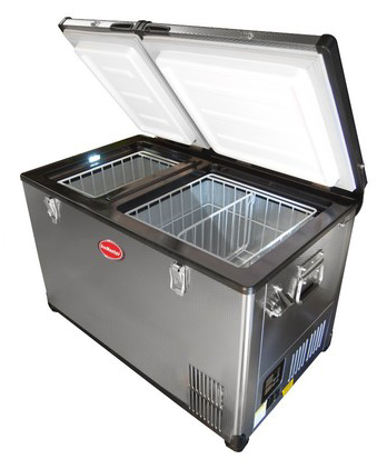 ARCA FRIGORÍFICA PORTÁTIL SNOMASTER 12/24/220V CLASSIC 56L DUAL ZONE ...